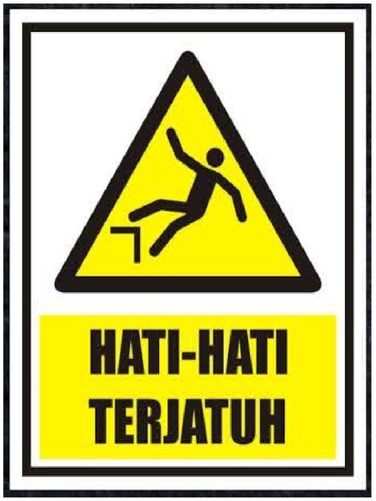 Stiker Awas Jatuh | PDF