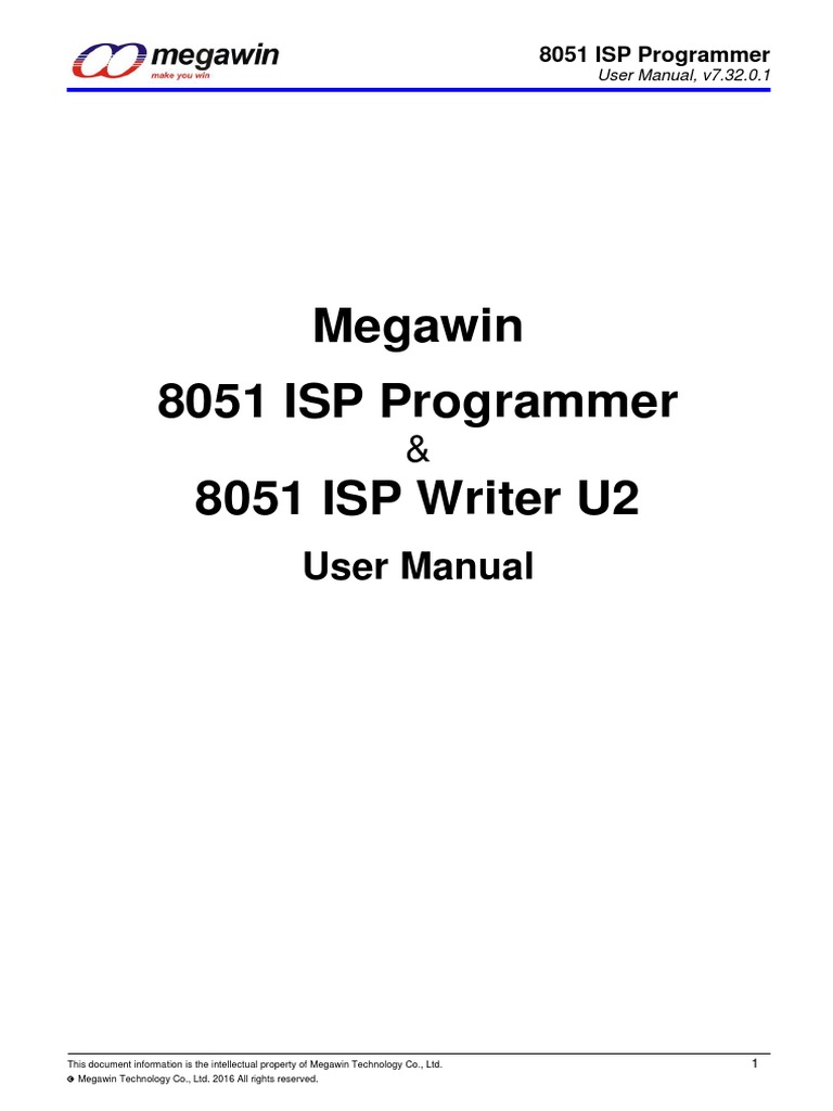 (EN) 8051 ISP Programmer User Manual v7.32.0.1 | PDF | Booting | Device Driver