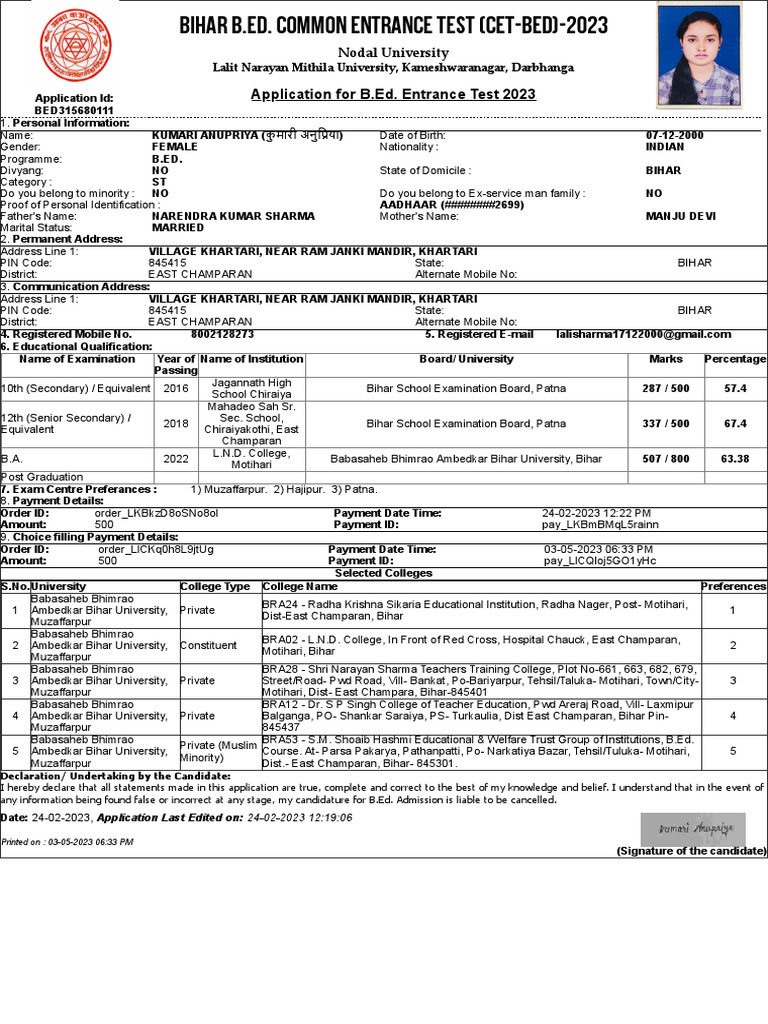 Lalit Narayan Mithila University | PDF