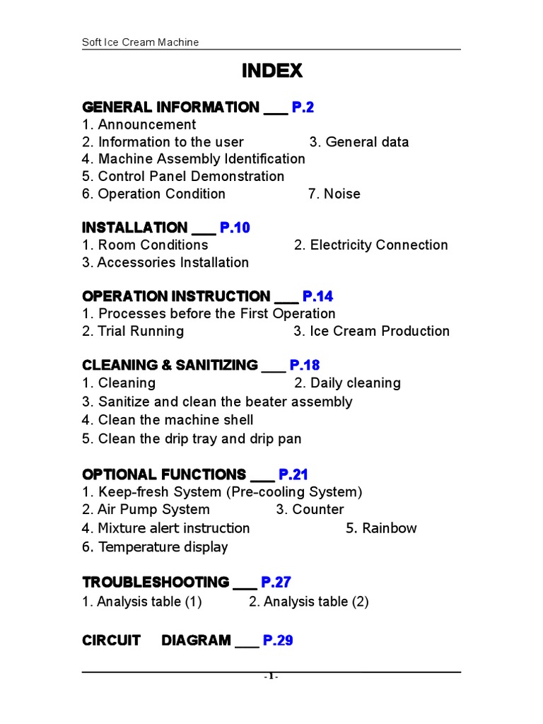 Ice Cream Machine Schematic File-1408530924 | PDF | Pump | Switch