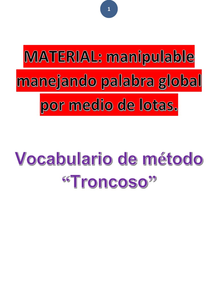 Material de Metodo Troncoso | PDF | Comida y bebida | Alimentos