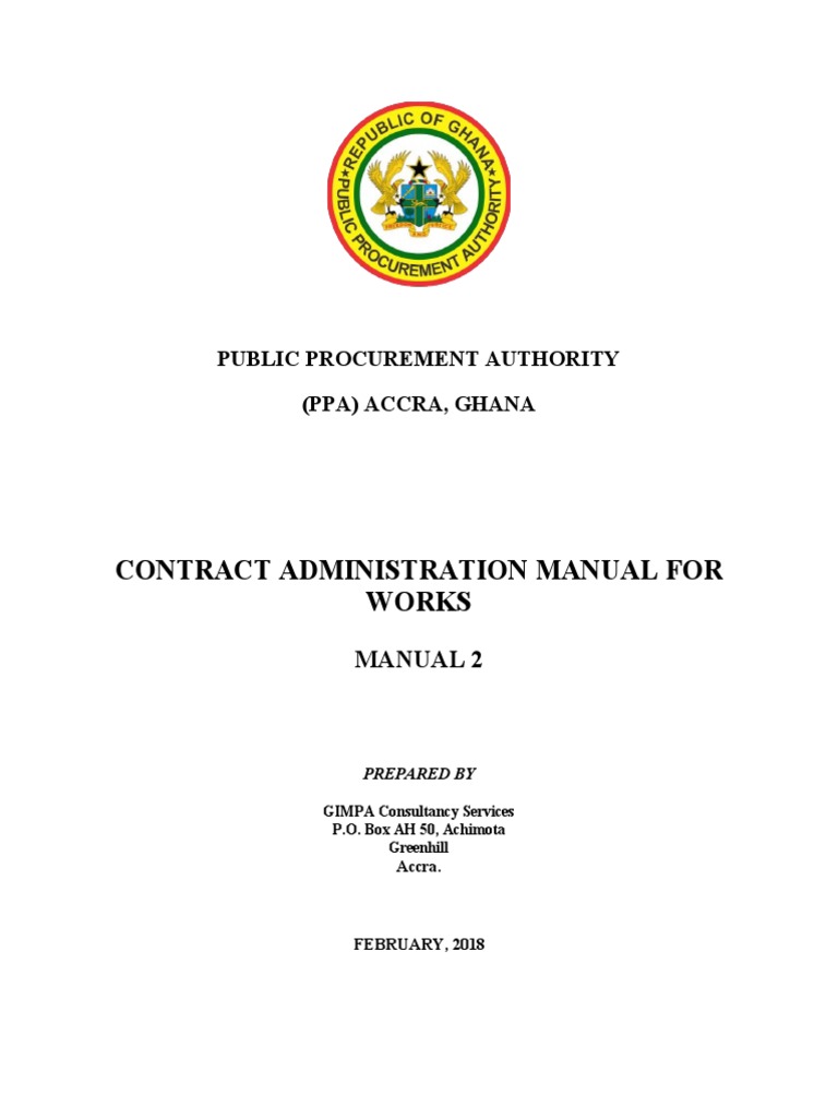 Contract Admin Manual 2 Works May 2018 | PDF | Records Management ...