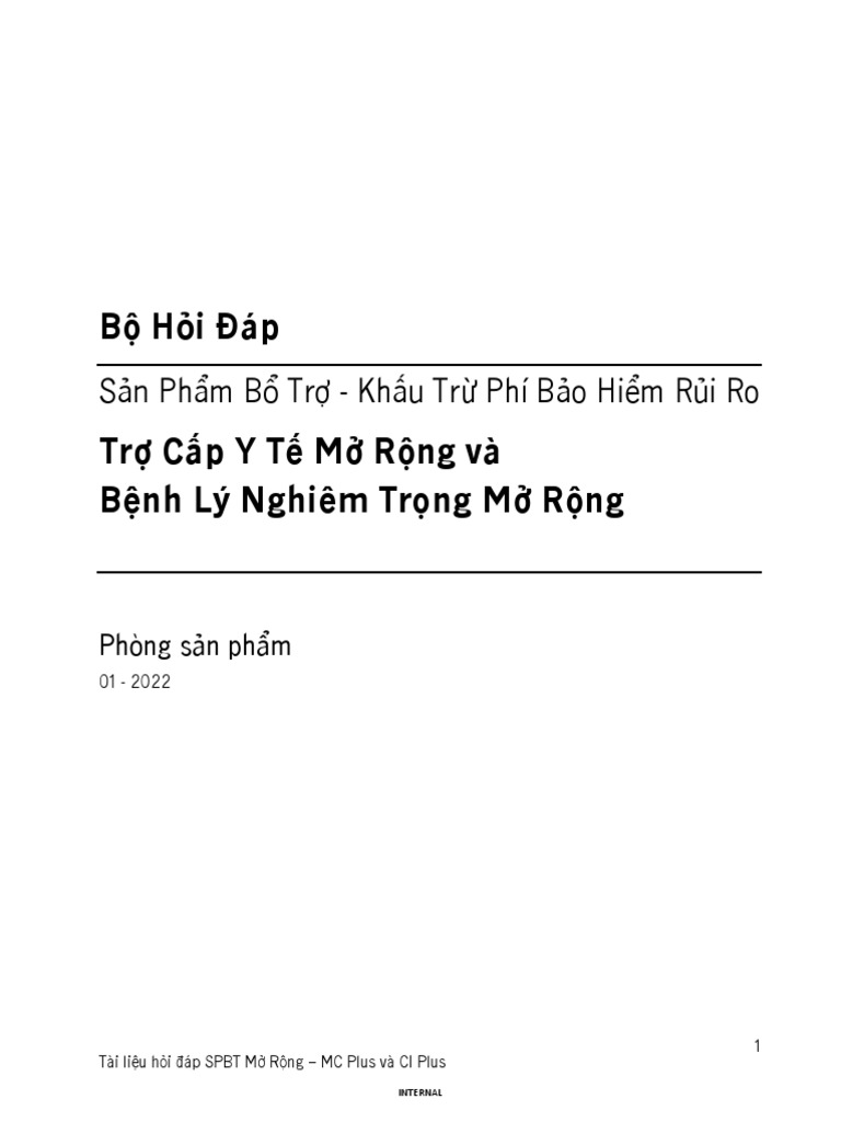 Bo Hoi Dap - CI Plus Va MC Plus | PDF