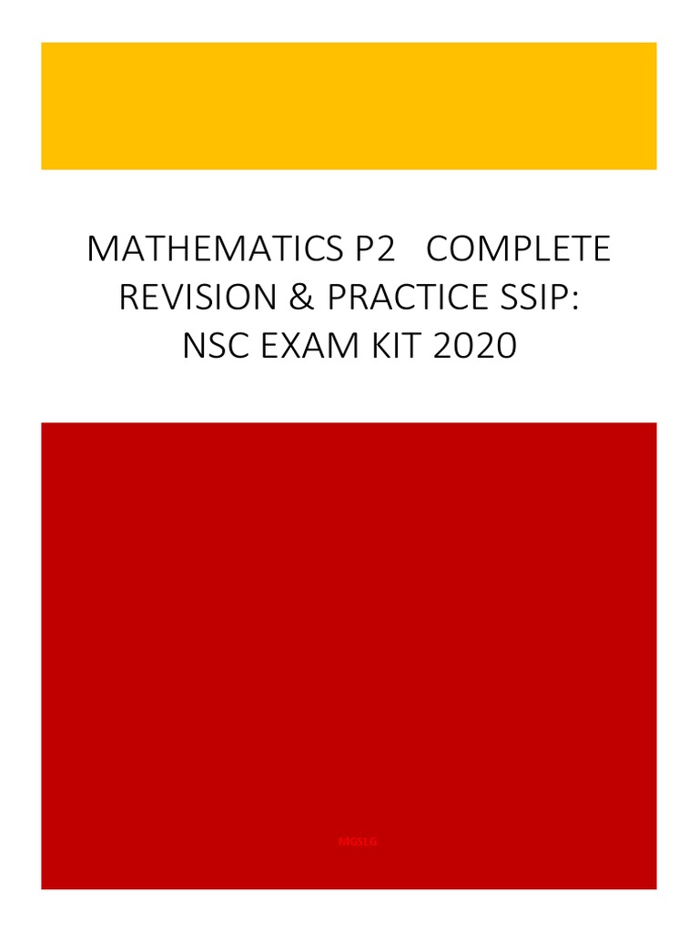 2020 Mathematics P2 Exam Revision Guide | PDF | Rectangle | Mathematics