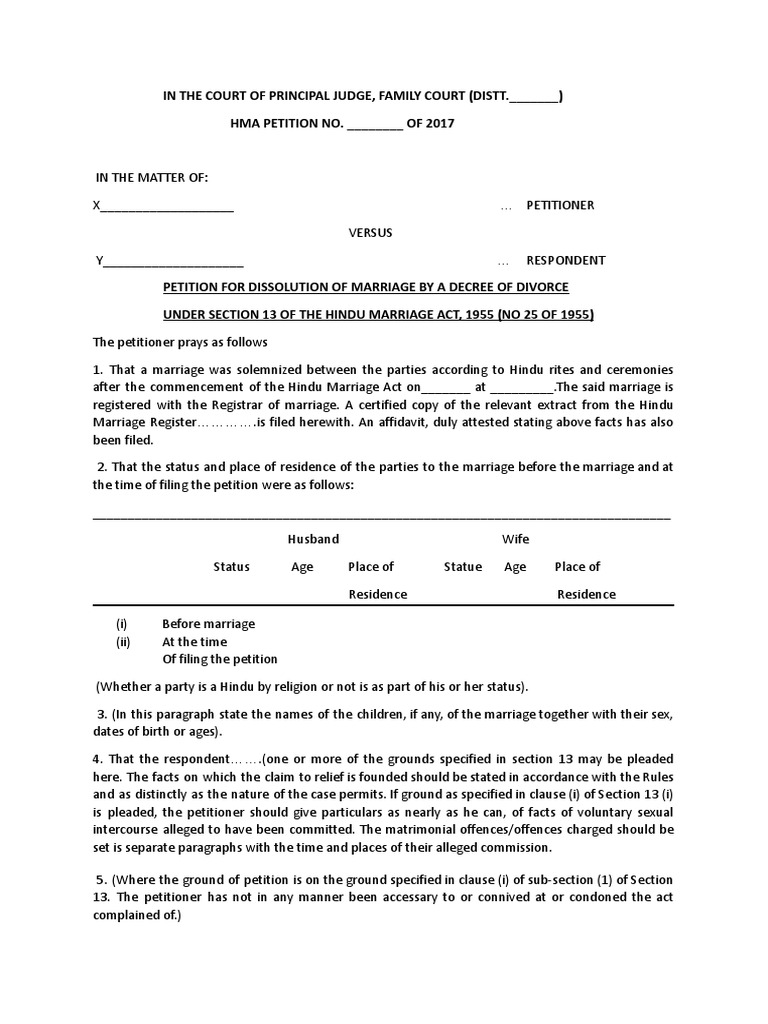 DIvorce Under Section 13 | PDF | Social Institutions | Public Law