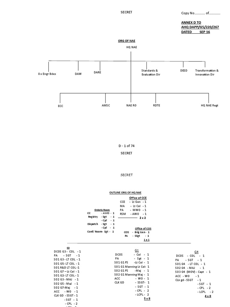 Military Organizational Structure | PDF | Ranks | Military Organization