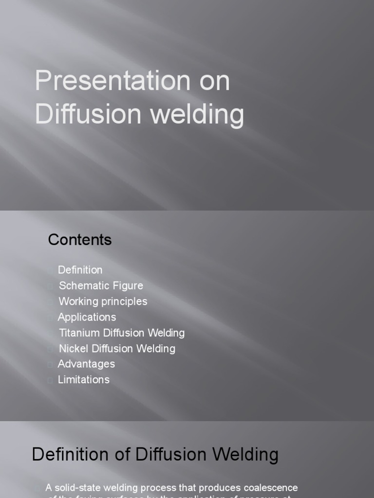 Diffusion Welding | PDF | Construction | Welding