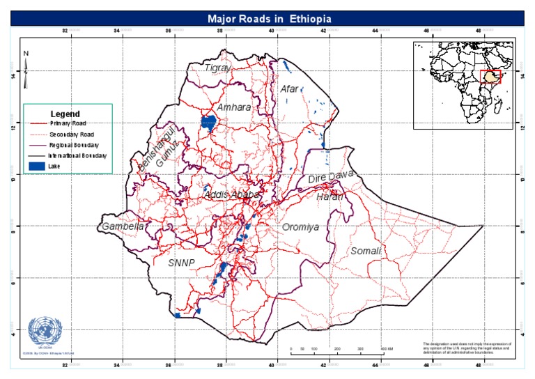 Road Network Map | PDF | Africa | Horn Of Africa