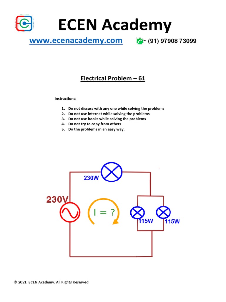 ECEN Academy Electrical ProblemsDay 07 | PDF | Art