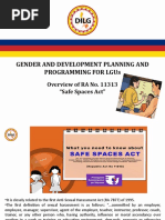 RA11313 Safe Spaces Act Presentation | PDF | Science & Mathematics