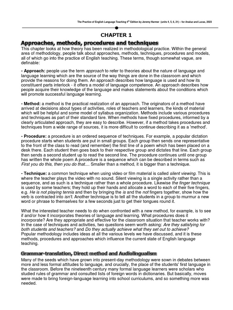 English Language Learning (Summary) | PDF | Learning | Second Language