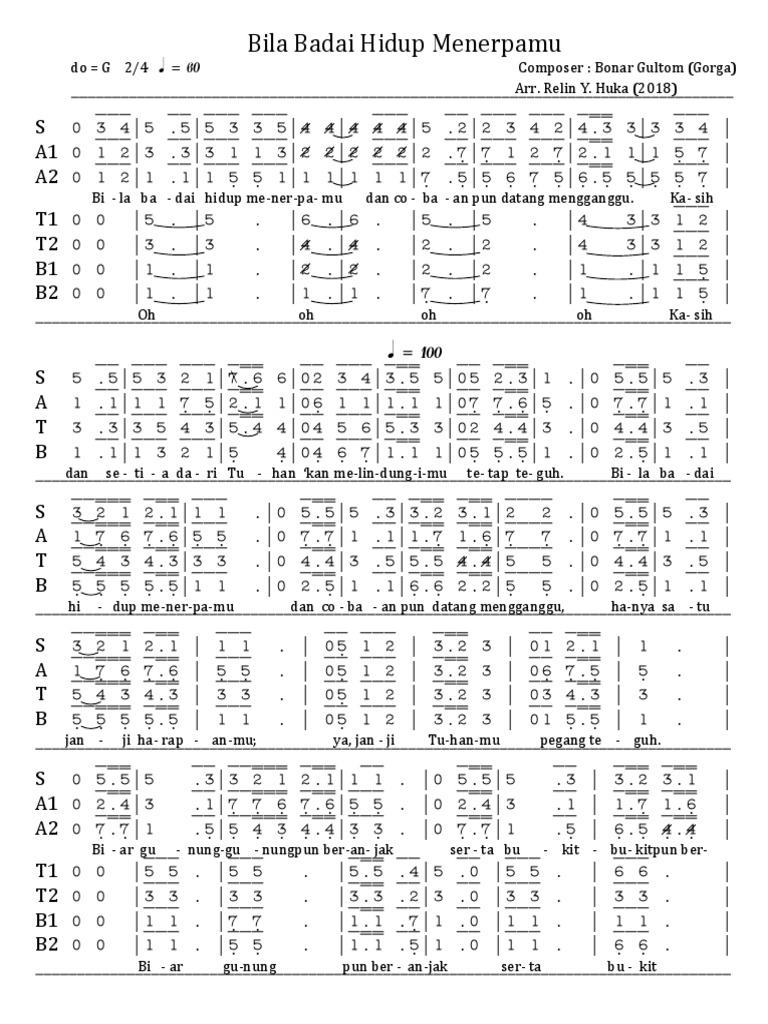Bila Badai Hidup Menerpamu | PDF