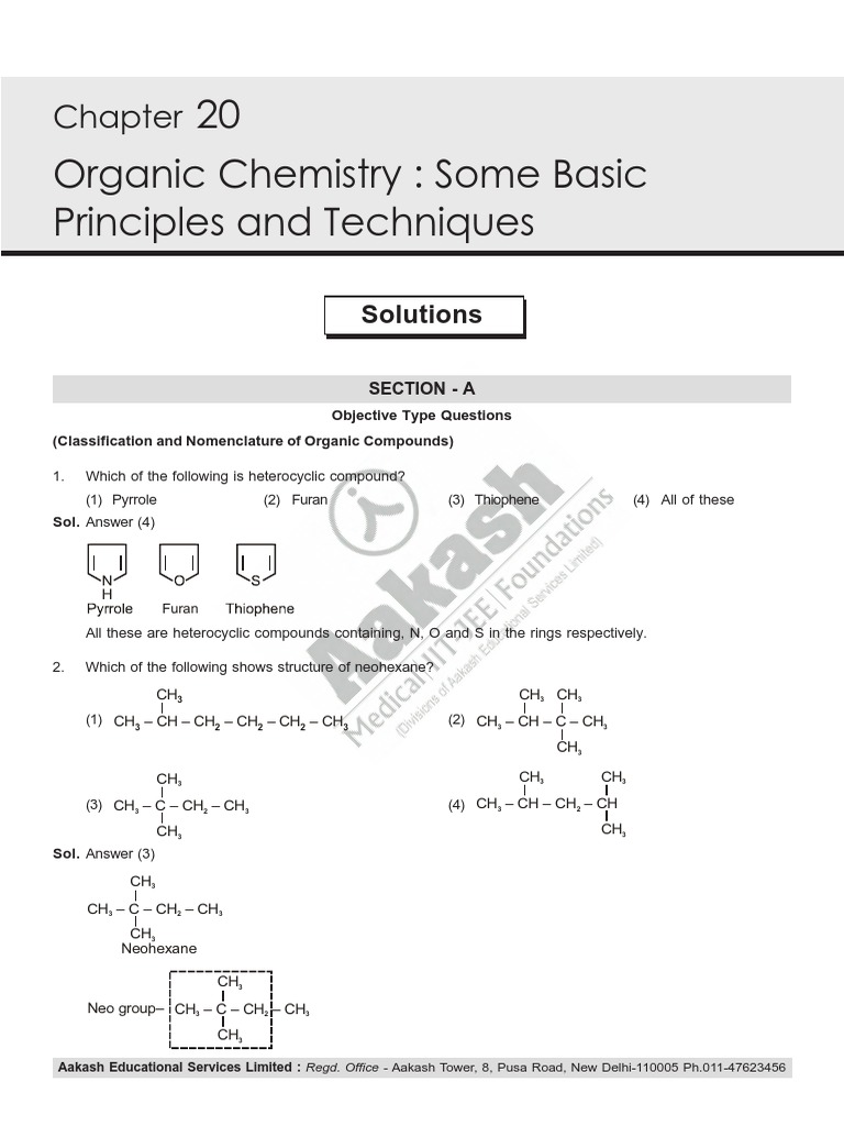 Aakash Chemistry Study Package 6 Solutions | PDF | Solubility ...