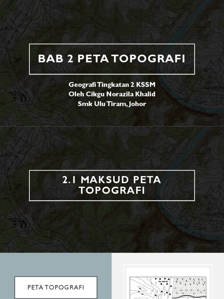 GEO T2 KSSM Bab 2 Peta Topografi Zila Khalid ) | PDF