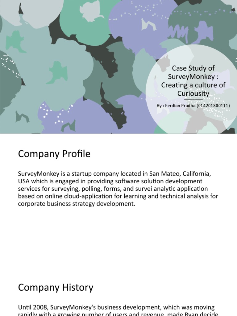 Case Study of SurveyMonkey | PDF | Business | Cognitive Science