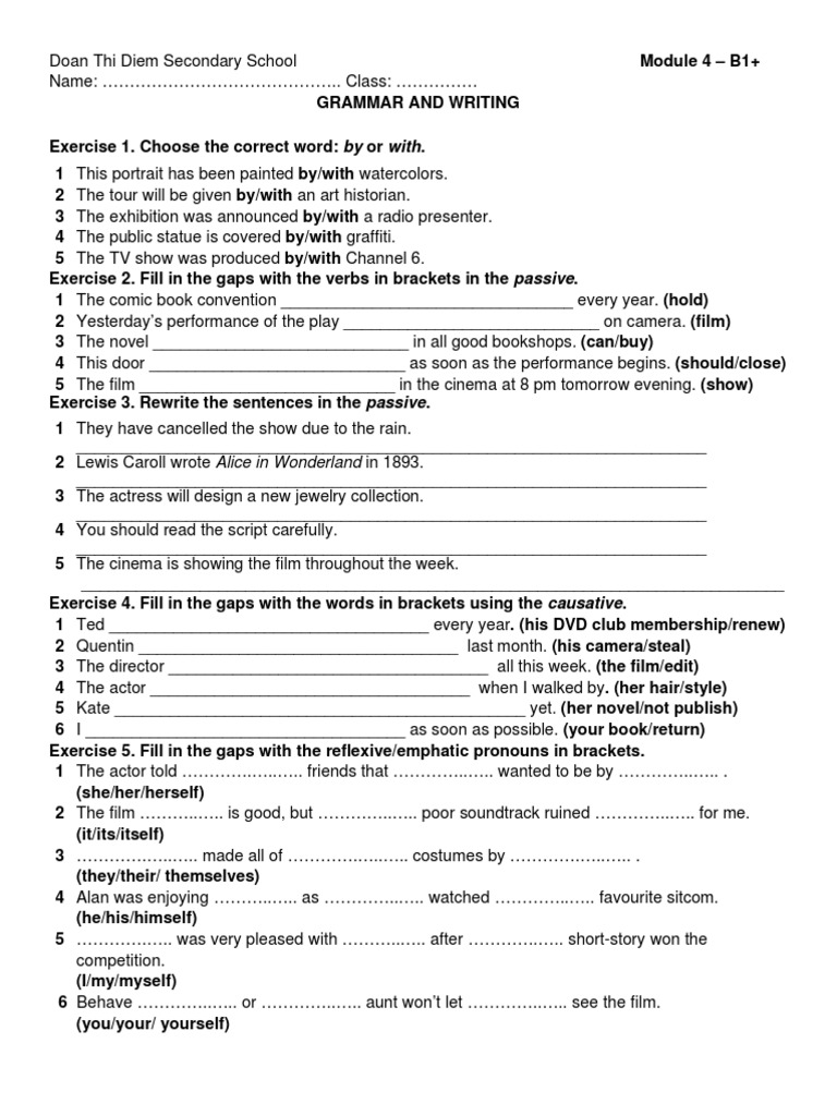 Module 4 - Homework - No Key | PDF | Grammar | Linguistic Morphology