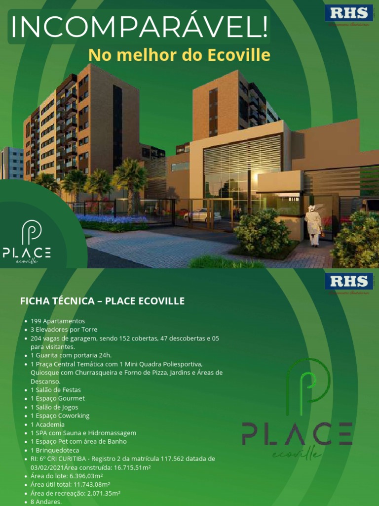 Apresentação Place Atualizado (Sem Valores) | PDF