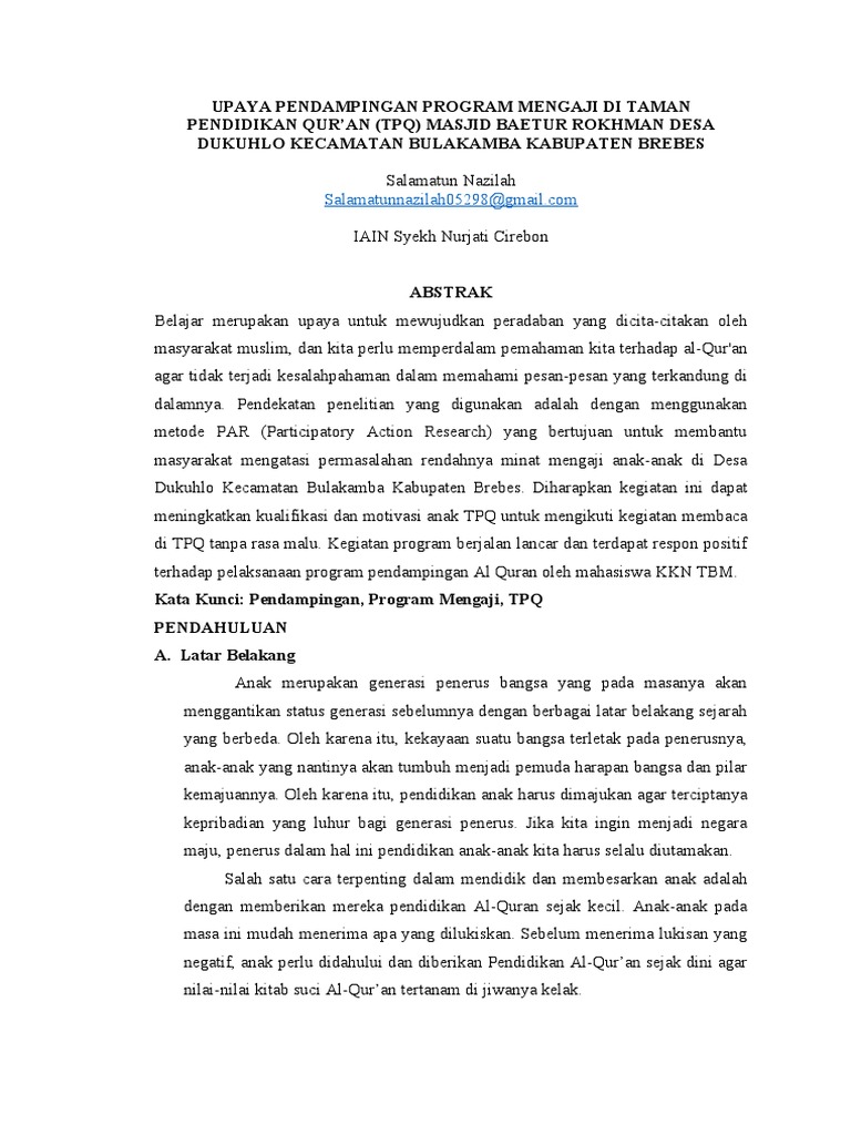 Artikel Pengabdian | PDF