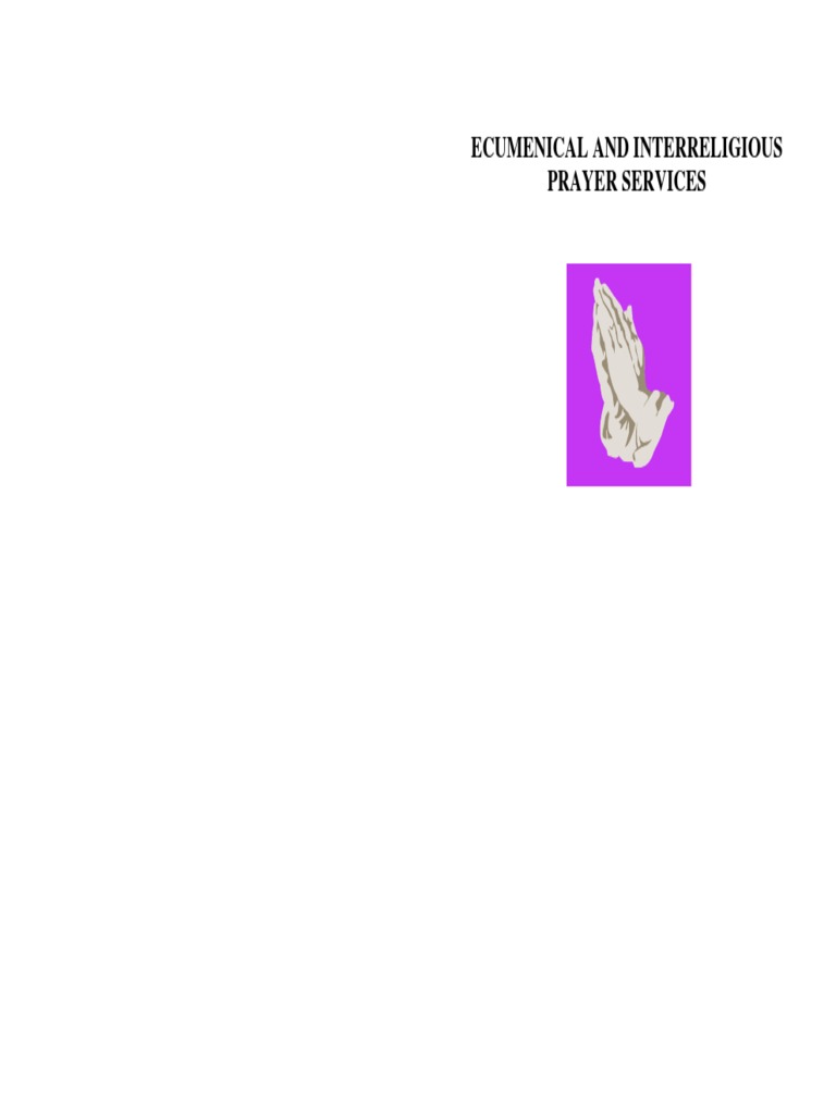 Ecumenical Inter Religious Prayer Services Booklet | PDF | Ecumenism | Jesus