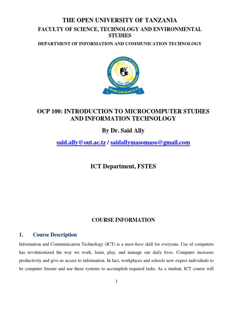 OCP 100 Updated Course Outline | PDF | Operating System | Information ...