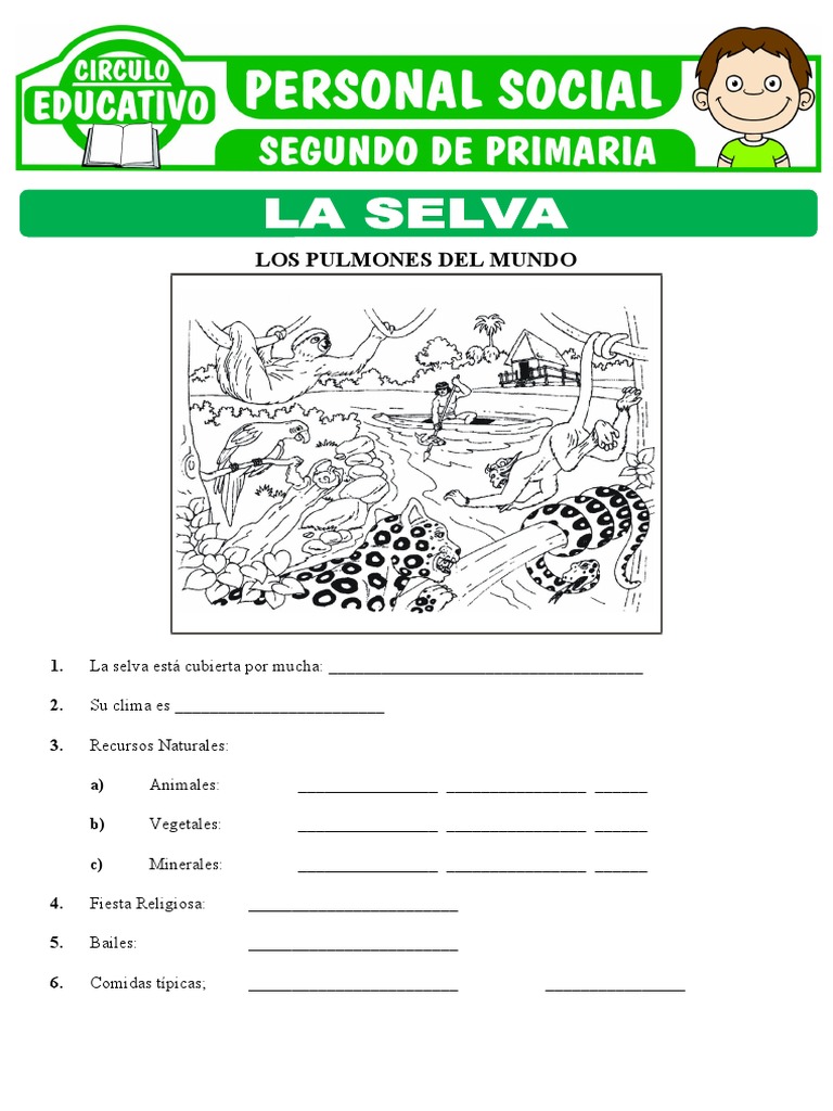 La Selva para Segundo de Primaria | PDF