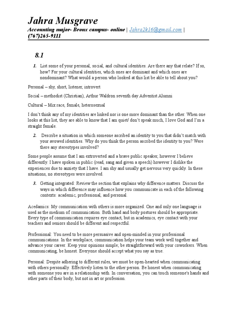 Professional Communication - Chapter 8 Assignment | PDF | Motivational | Motivation