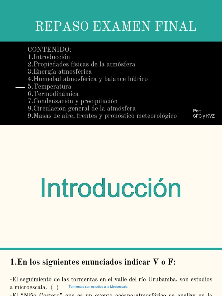 Repaso Examen Final | PDF | Herida | Humedad