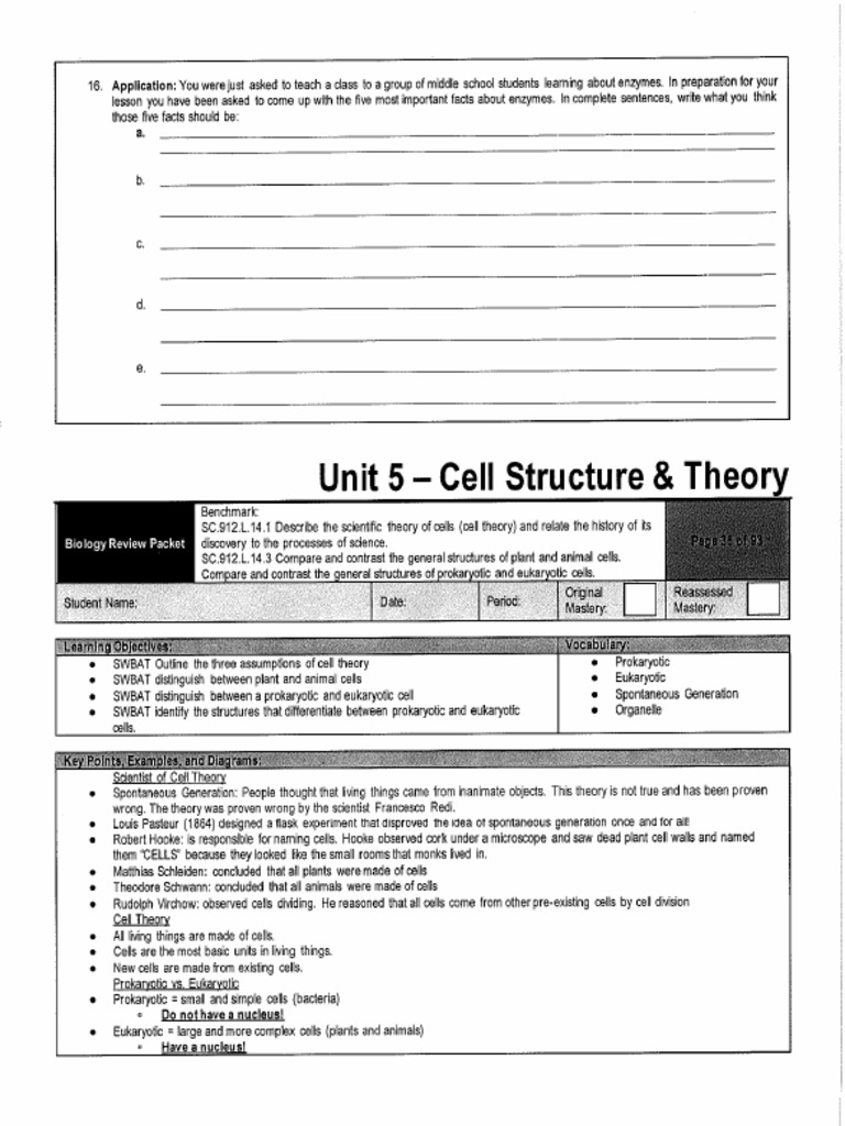 Biology EOCReview Packet 2 of 3 | PDF