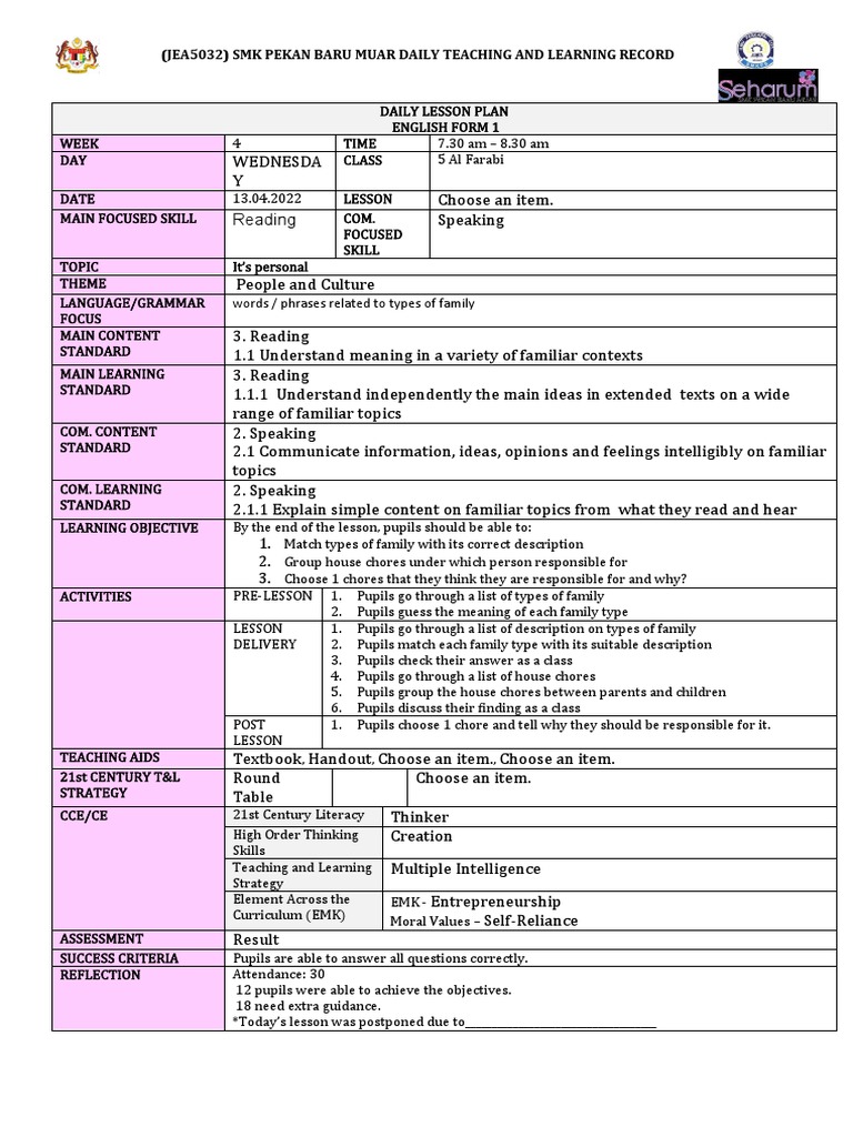 Week 4 - Wednesday | PDF | Lesson Plan | Curriculum