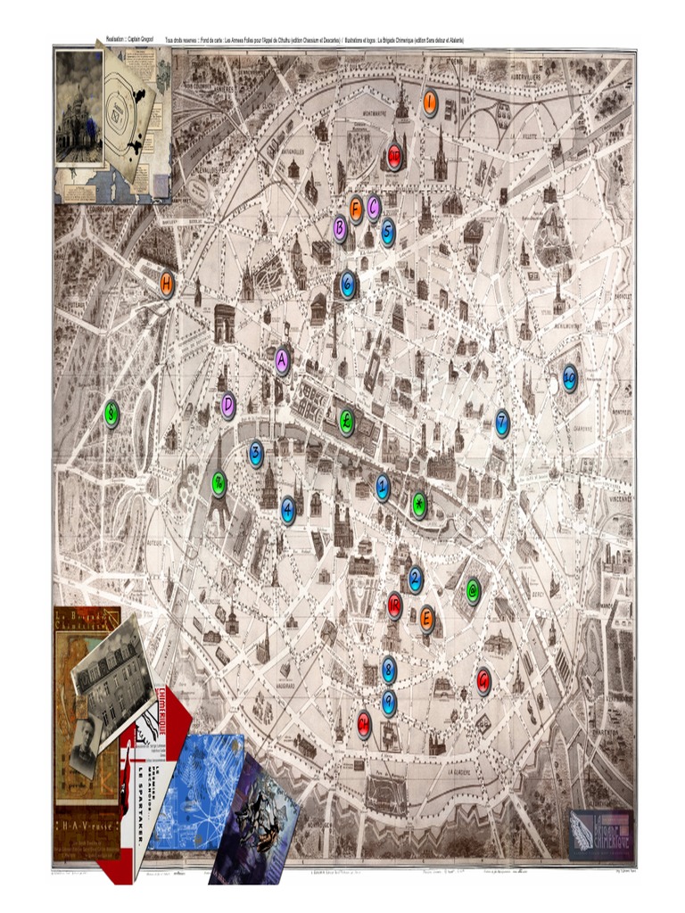 Carte Paris BC A1 | PDF | Adaptations d'œuvres | Mythe de Cthulhu