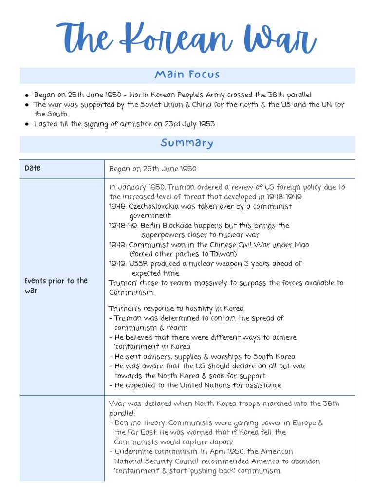 The Korean War | PDF | Korean War | Containment