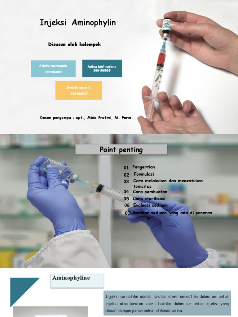 Salin1-Ppt Injeksi Aminophylin | PDF | Memasak, Makanan, & Anggur ...