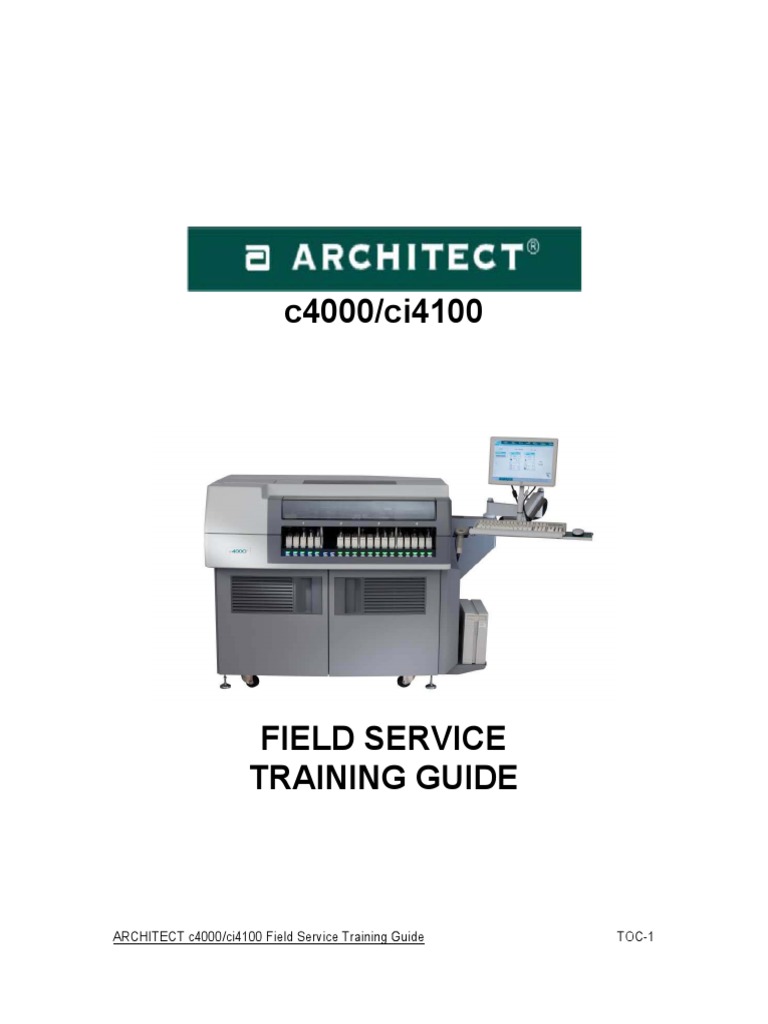 c4000 - Ci4100 FIELD SERVICE TRAINING GUIDE ARCHITECT c4000 - Ci4100 ...