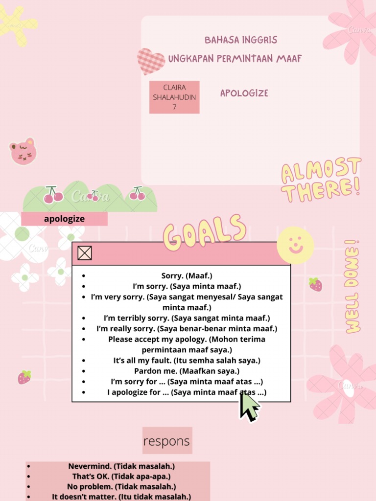 Bahasa Inggris Apologize Pdf