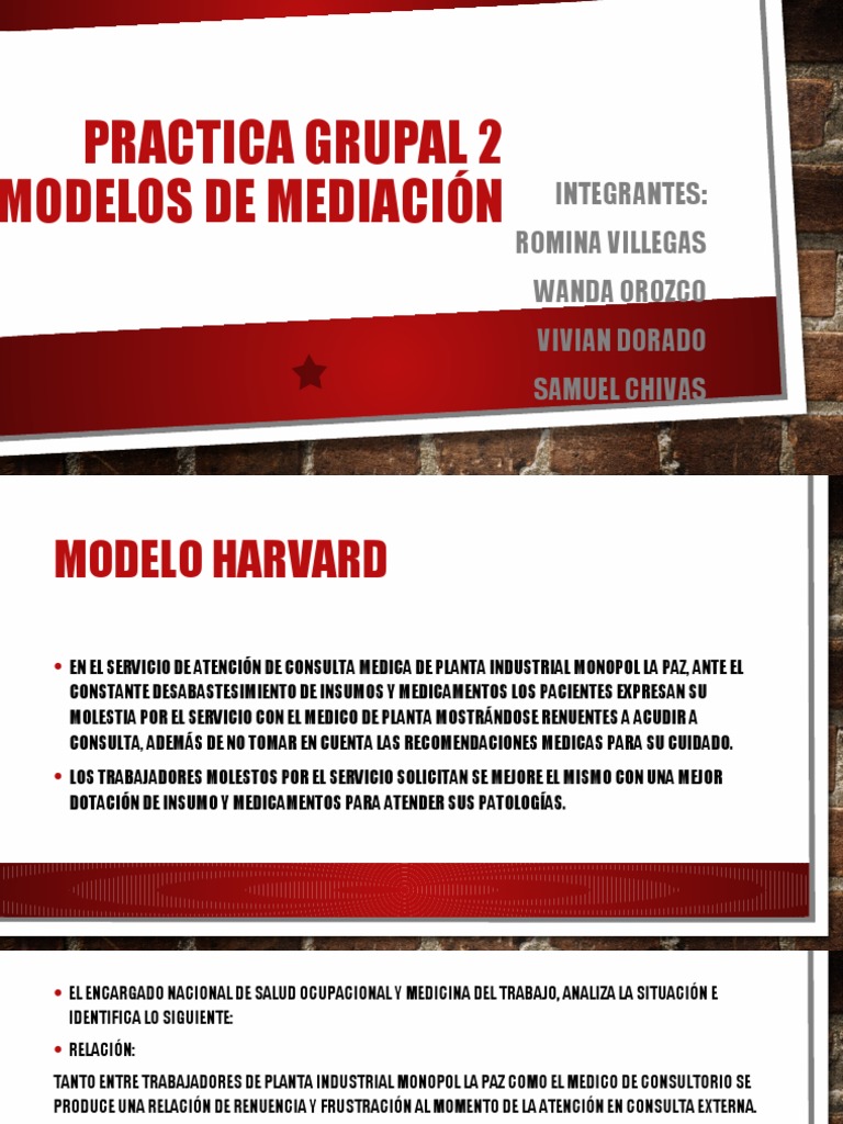 PRACTICA GRUPAL 2 Modelos de Medicaión Grupo 5 | PDF | Cirugía | Hospital