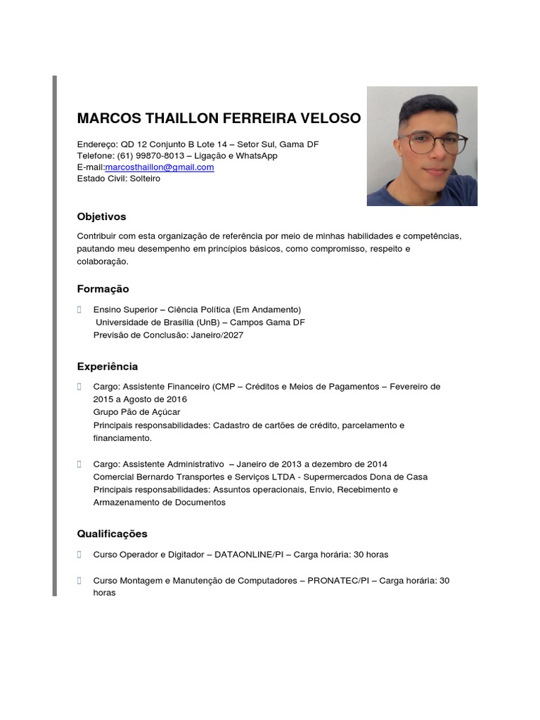 Curriculum - Marcos | PDF