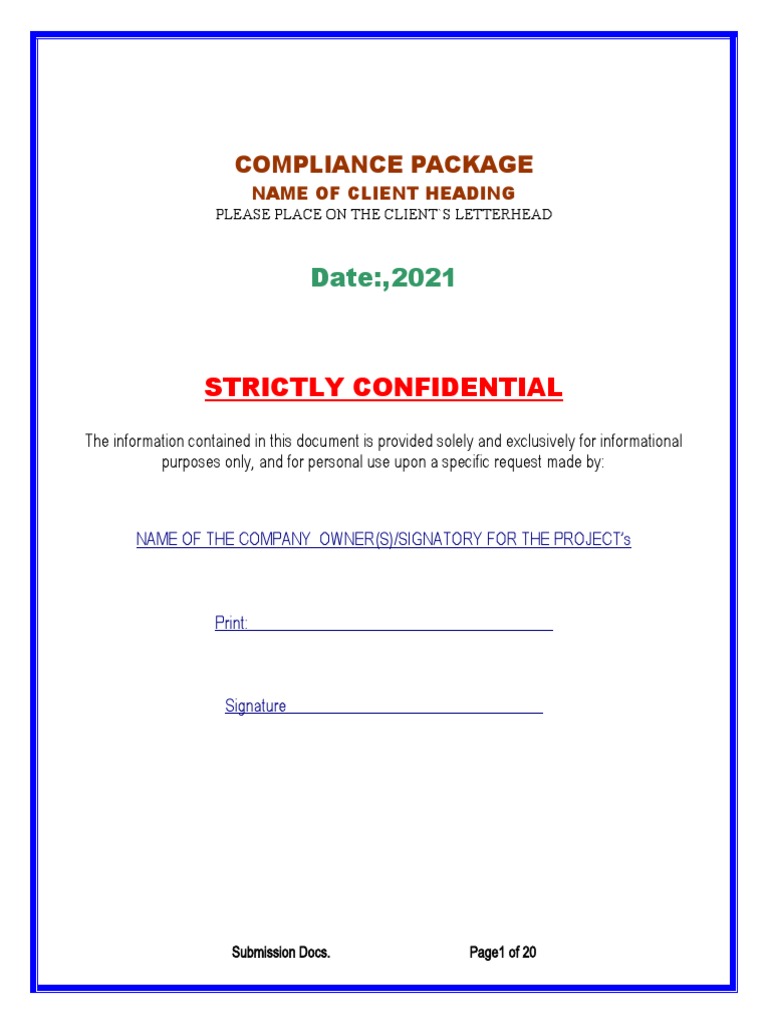 Blank KYC Compliance Investment Form | PDF | Confidentiality | Mail