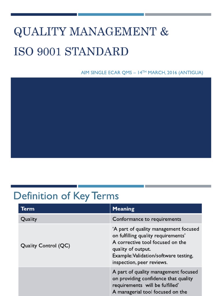 QMS Study Material | PDF