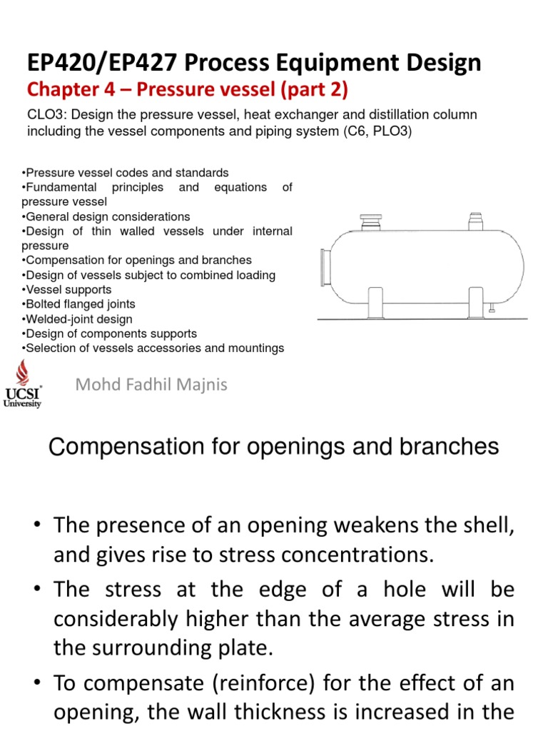 Process Equipment Design Chapter 4 - Pressure Vessel Part 2 | PDF ...