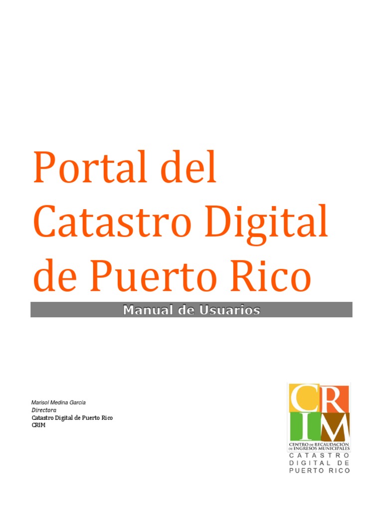 PCD - Manual - Usuarios Catastro Digital | PDF | Sitios web | Ventana (informática)