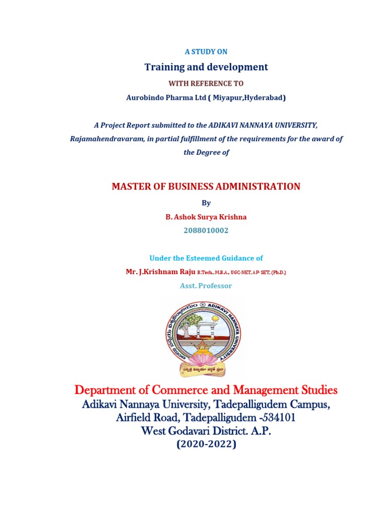 Ashok Final Project | PDF | Sampling (Statistics) | Human Resource Management