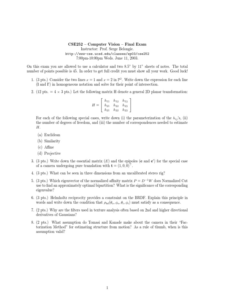 Final | PDF | Eigenvalues And Eigenvectors | Matrix (Mathematics)