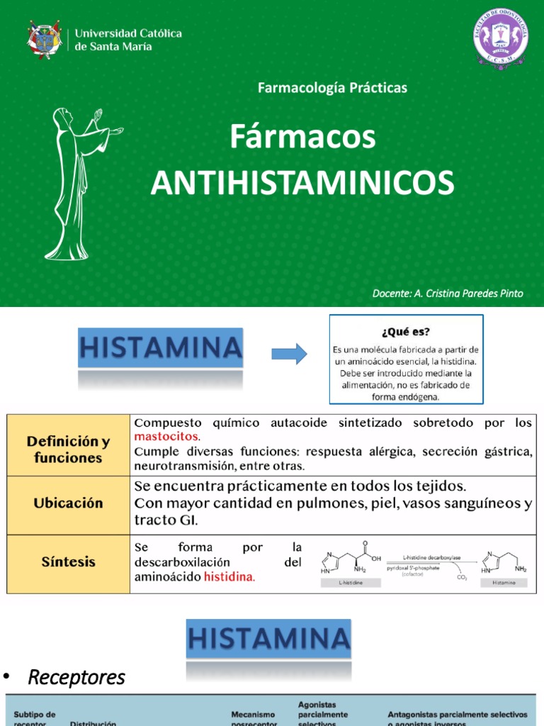 Antihistaminicos h1 y h2 | PDF | Farmacología | Medicina