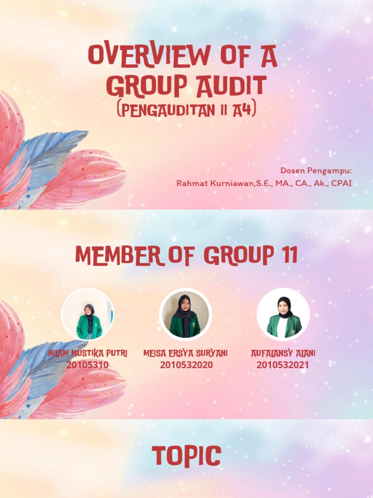 Kelompok 11 Audit - Overview of A Group Audit | PDF