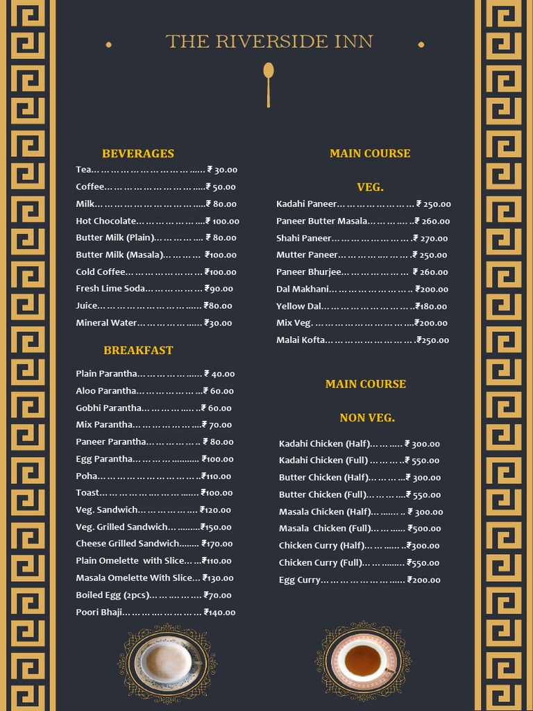 The Riverside Inn Menu | PDF | Pancake | Foods