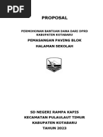 PROPOSAL PERMOHONAN REHAB BANGUNAN SEKOLAH | PDF