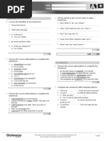 Prefer Would Rather Exercise B1 | PDF