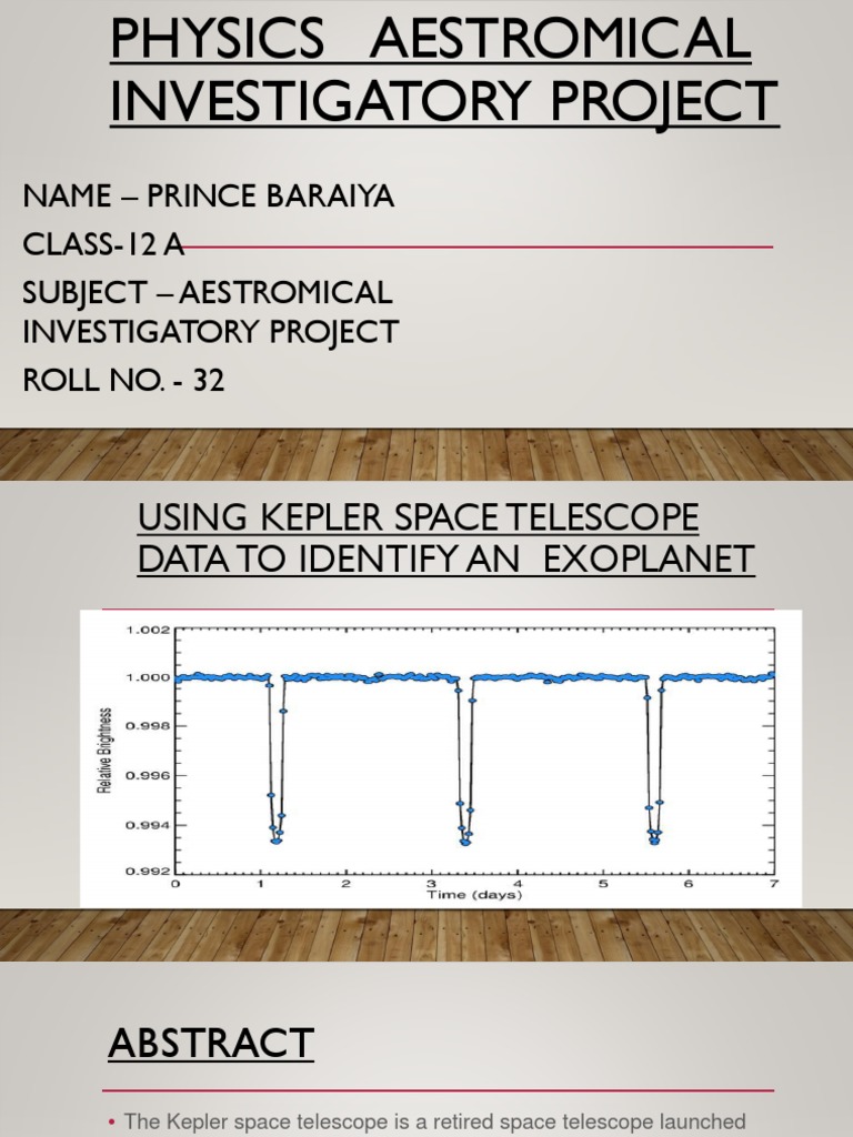 Investigating Kepler-348b Exoplanet | PDF | Social Science | Science ...