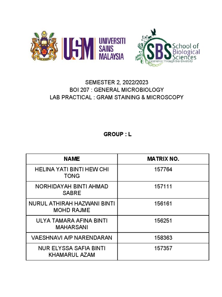 Lab Practical 1 - Gram Staining | PDF