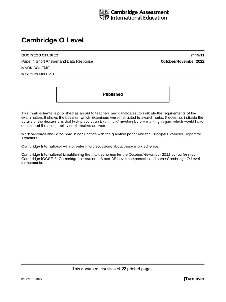 Paper 1 Marking Scheme | Download Free PDF | Gross Domestic Product | Employment